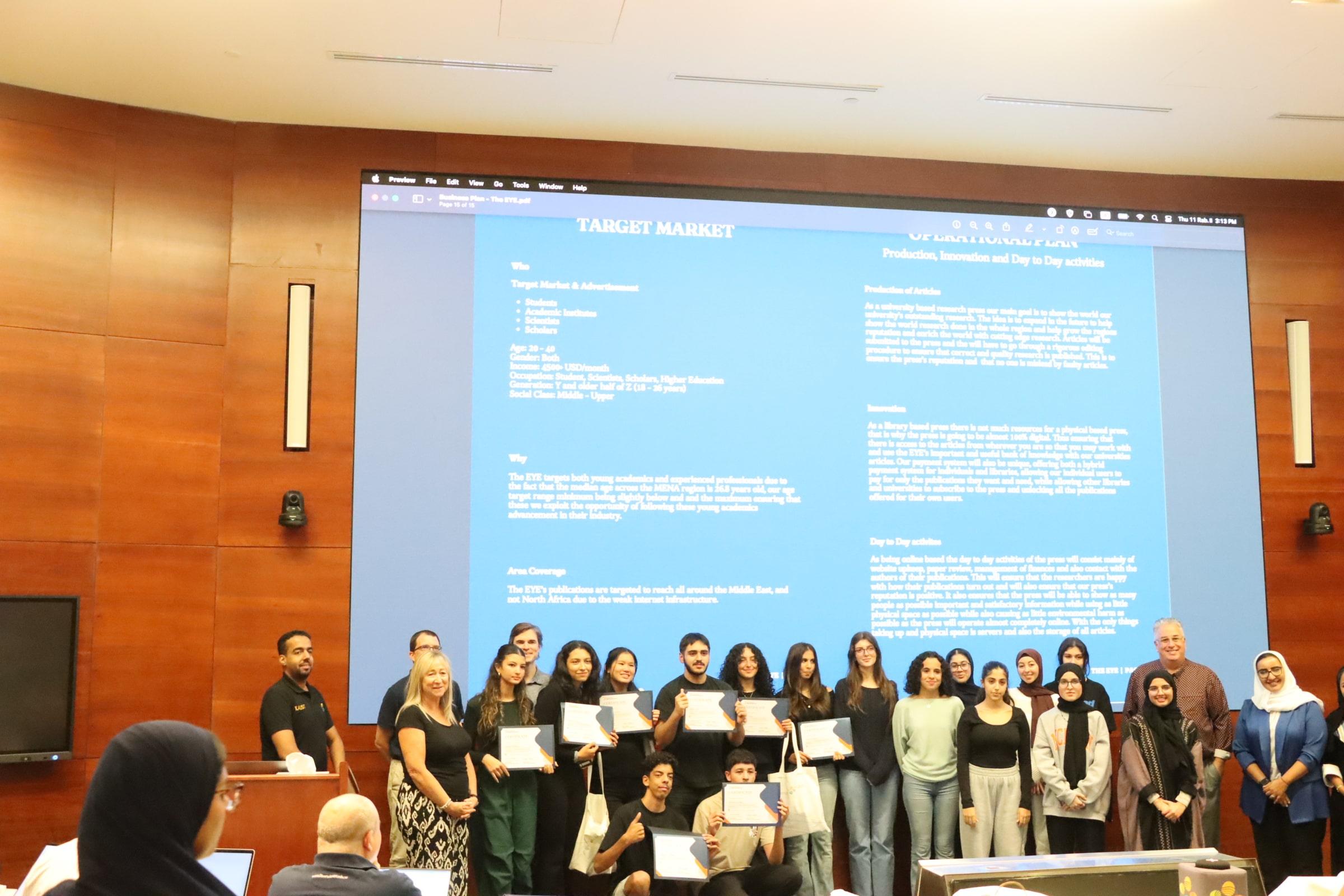 TKS Business Students develop a business plan for KAUST! – KAUST Enrichment for Youth